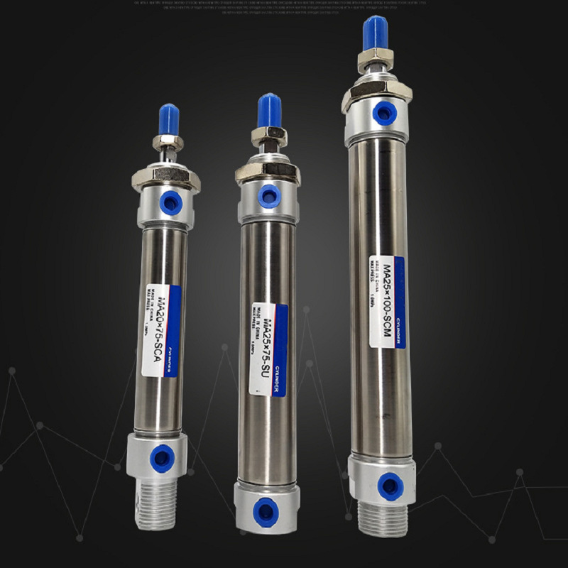 亚德客型不锈钢气缸MA20×25×50×75×100×150×300SCA/SU/SCM-阿里巴巴