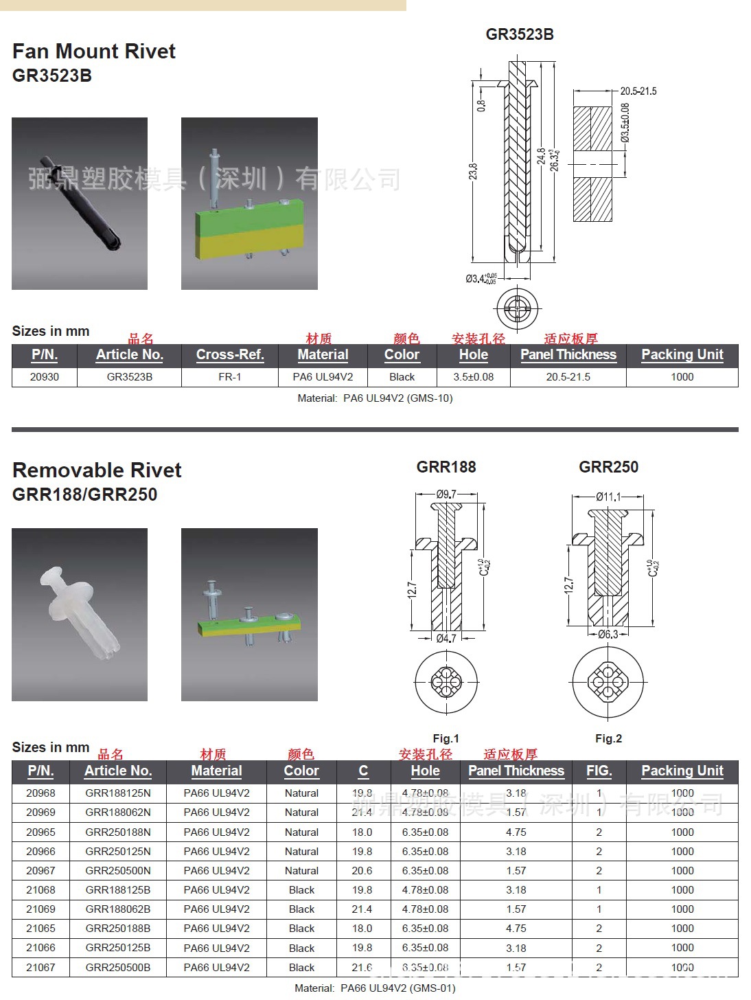 免费样品工厂供应塑料卡扣 塑料铆钉 pcb板子母铆钉 尼龙铆钉-阿里巴巴