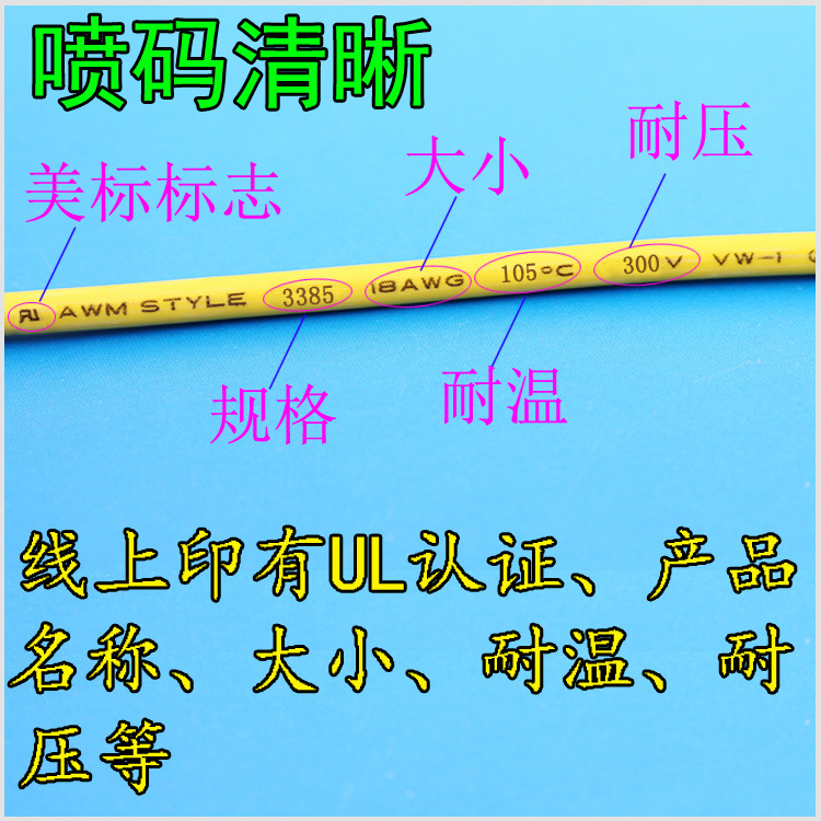 UL3385低烟无卤电子线30 28 26 24 22 20 18 16 14 12 10 8 AWG-阿里巴巴