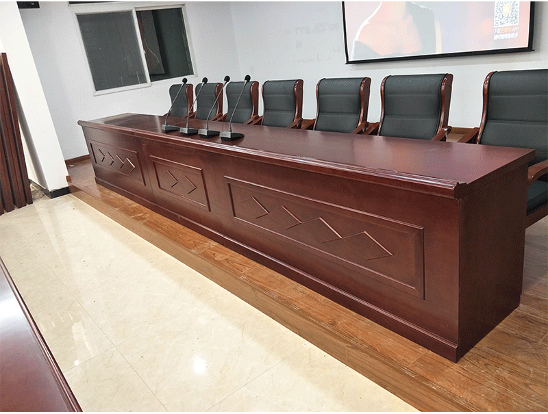 主席台会议桌子培训桌演讲台领导发言台油漆主讲桌会议室桌椅组合-阿里巴巴