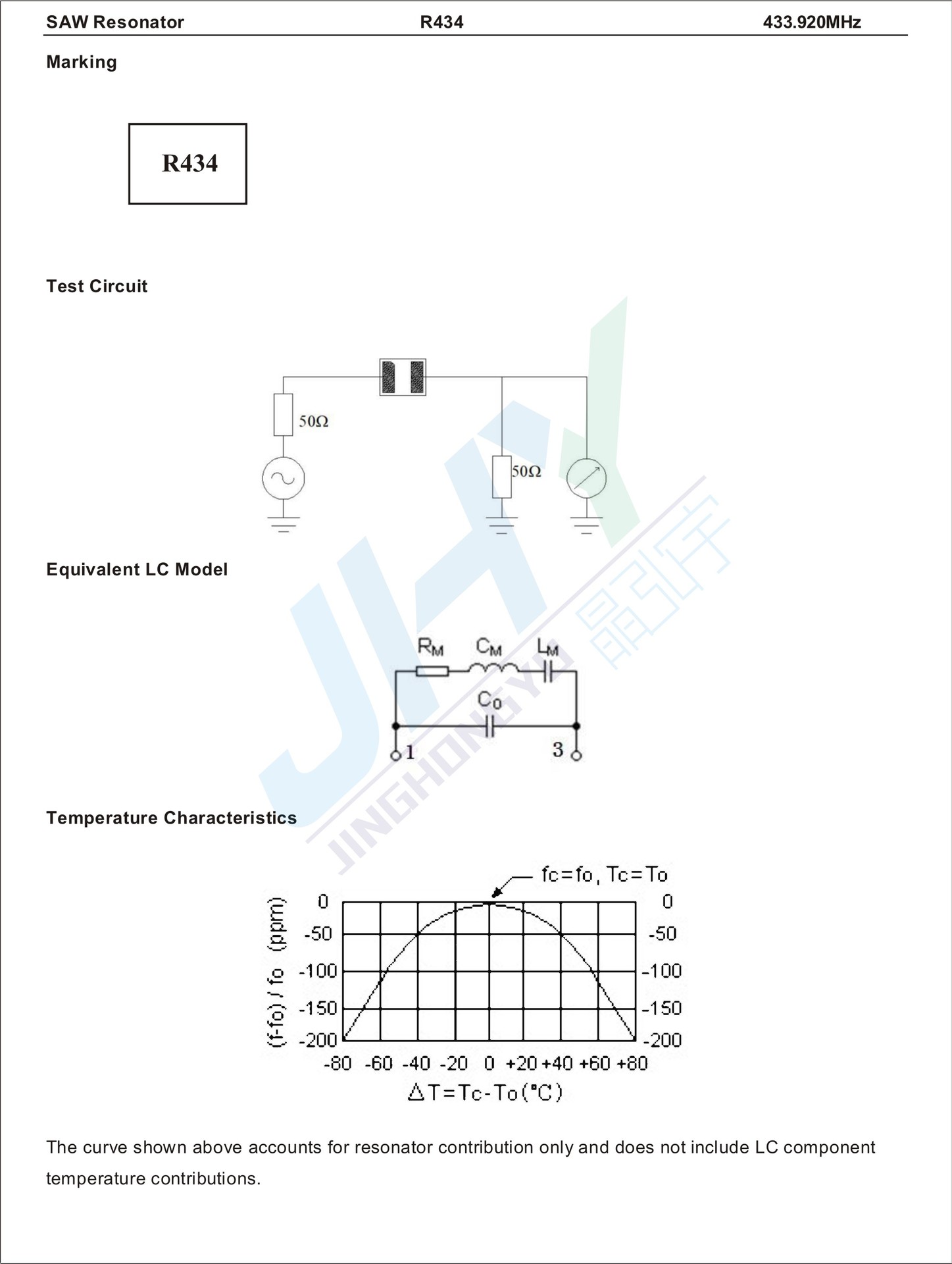 厂家特价直供SAW声表R433 2016封装 R434 2.0*1.6mm 433.92M 贴片-阿里巴巴