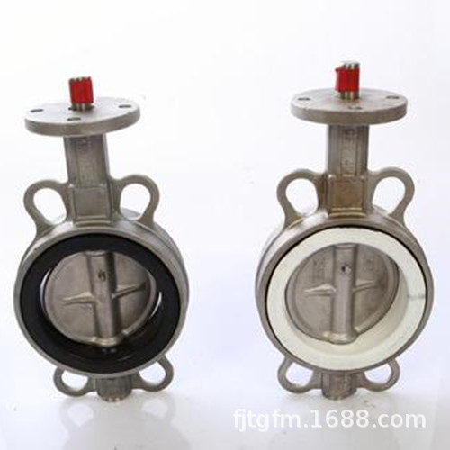 泉州质启蝶阀D71X-16P不锈钢对夹式蝶阀304对夹式不锈钢蝶阀DN100-阿里巴巴