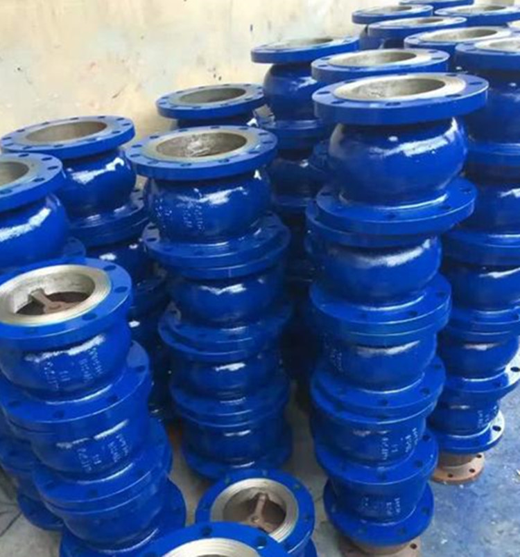 HC41X-16C(B碳钢体不锈钢芯)消声立式法兰止回阀单向阀DN200 8寸-阿里巴巴