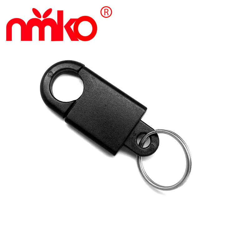 plastic key ring spring hook with opening hoop key chain luggage accessories hook buckle-Yiwu ...