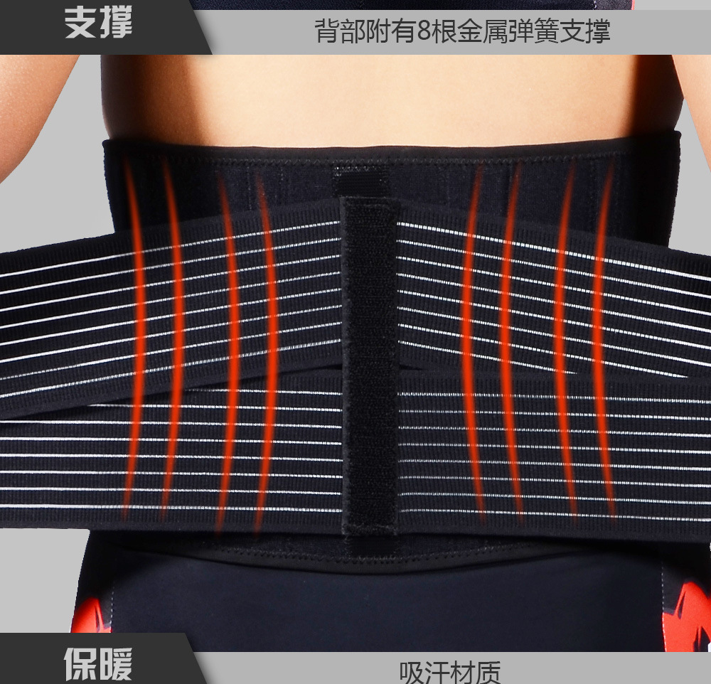 BOODUN博顿 新品运动护腰带 透气款弹簧支撑腰椎固定带健身护具采购价格、怎么样、行情市场-CCEE选品中心