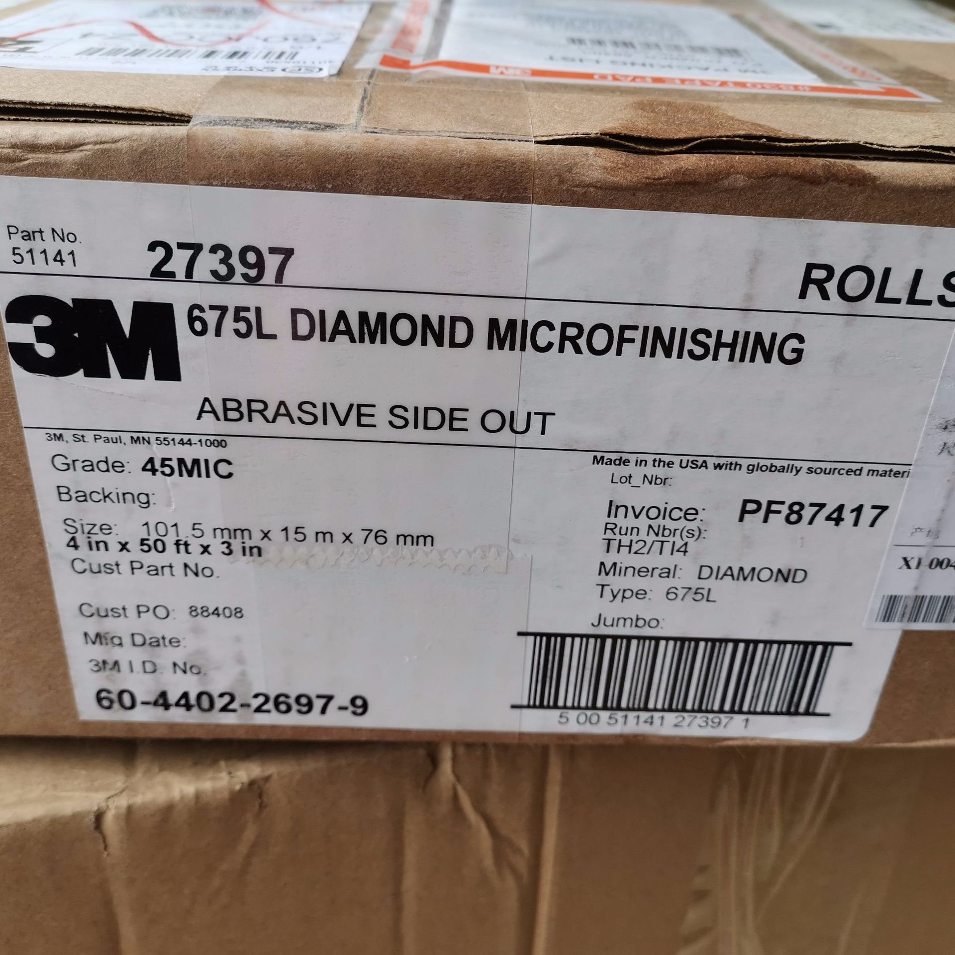 3M675L钻石薄膜研磨卷 3M Diamond Microfinishing Film 675L-阿里巴巴