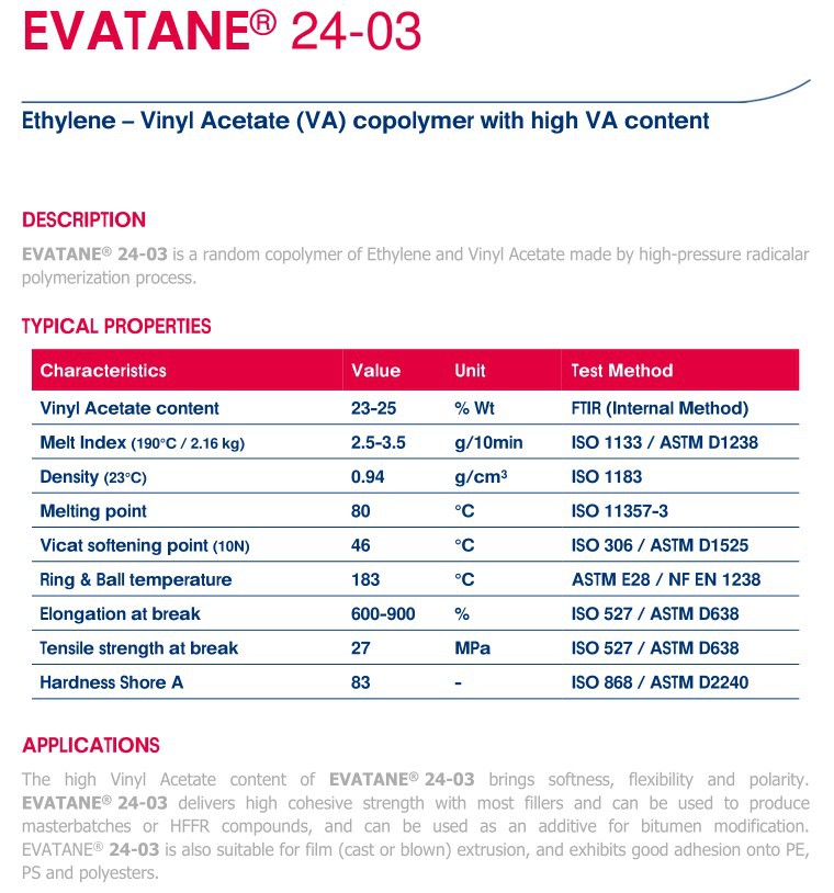 高粘性EVA胶料EVATANE 24-03 吹膜 铸膜 热粘合膜用的EVA材料-阿里巴巴