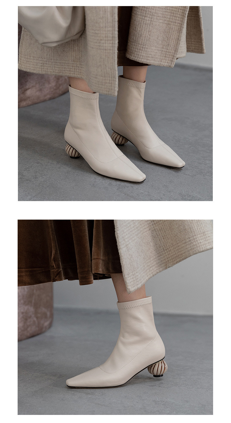 Chiko Chana Square Toe Block Heels Boots