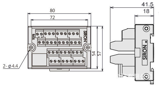 SIRON胜蓝工厂原装DC24V电源15A公共端端子台T078-阿里巴巴