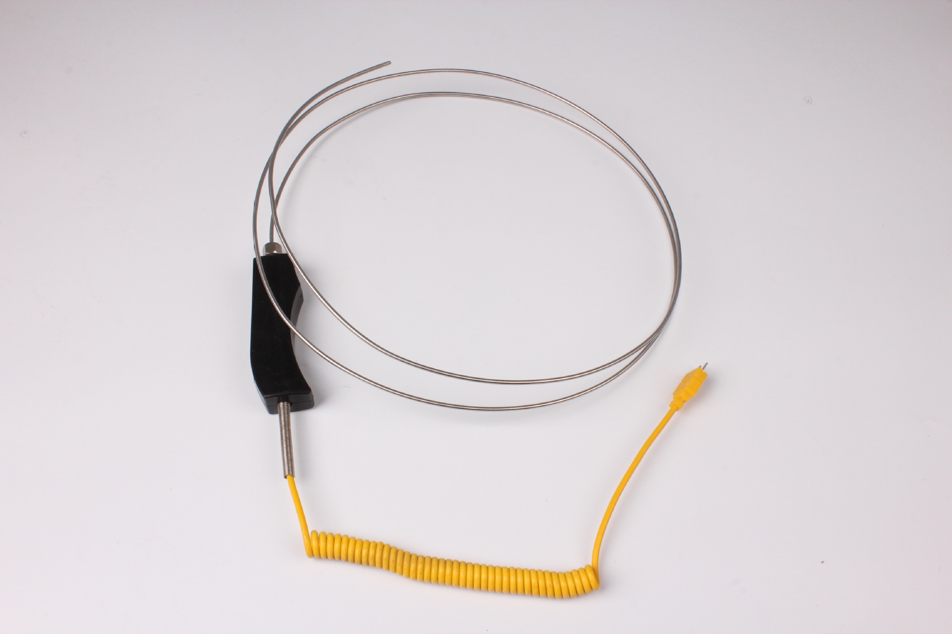 手持式铠装热电偶 K型 WRNK-187 104 手柄铝水专用温度探头传感器-阿里巴巴