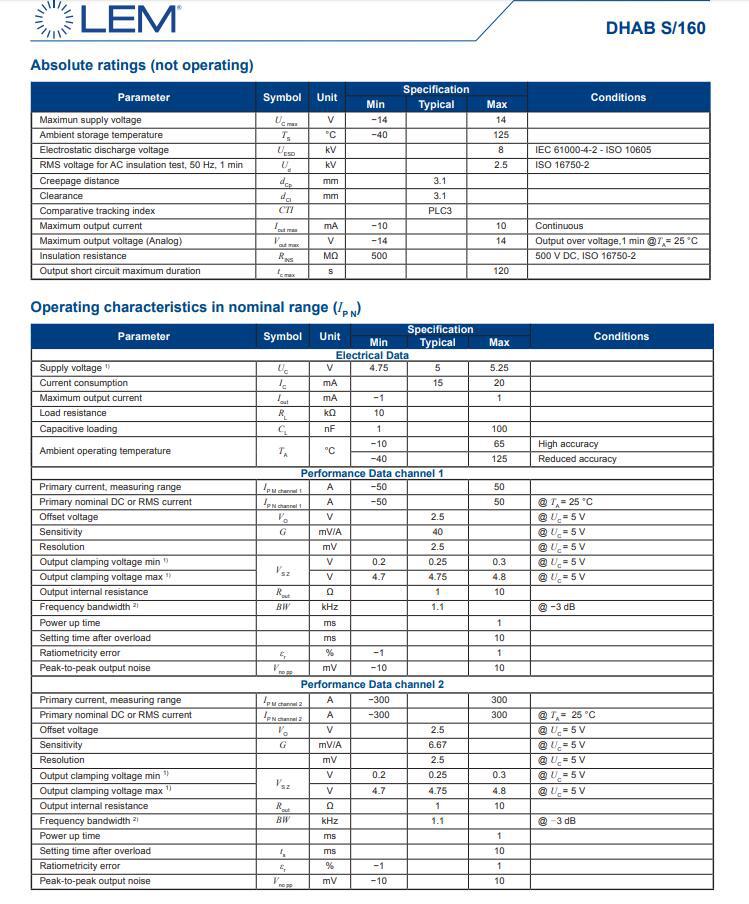 DHABS/155 157 LEM莱姆 电流传感器霍尔效应互感器汽车级全新原装-阿里巴巴