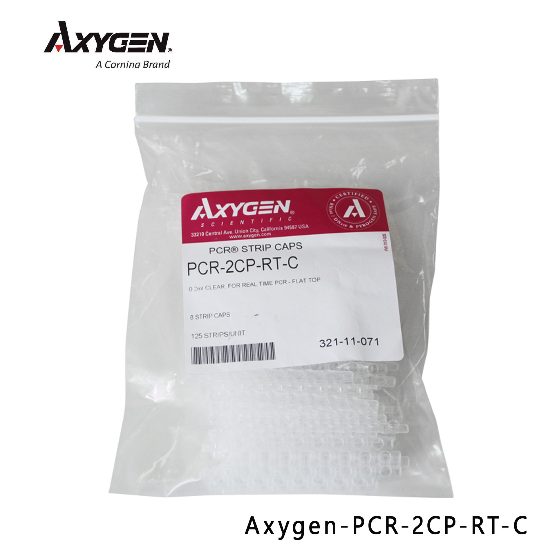 爱思进Axygen PCR-2CP-RT-C 0.2ml荧光定量八排平盖，125排/包-阿里巴巴