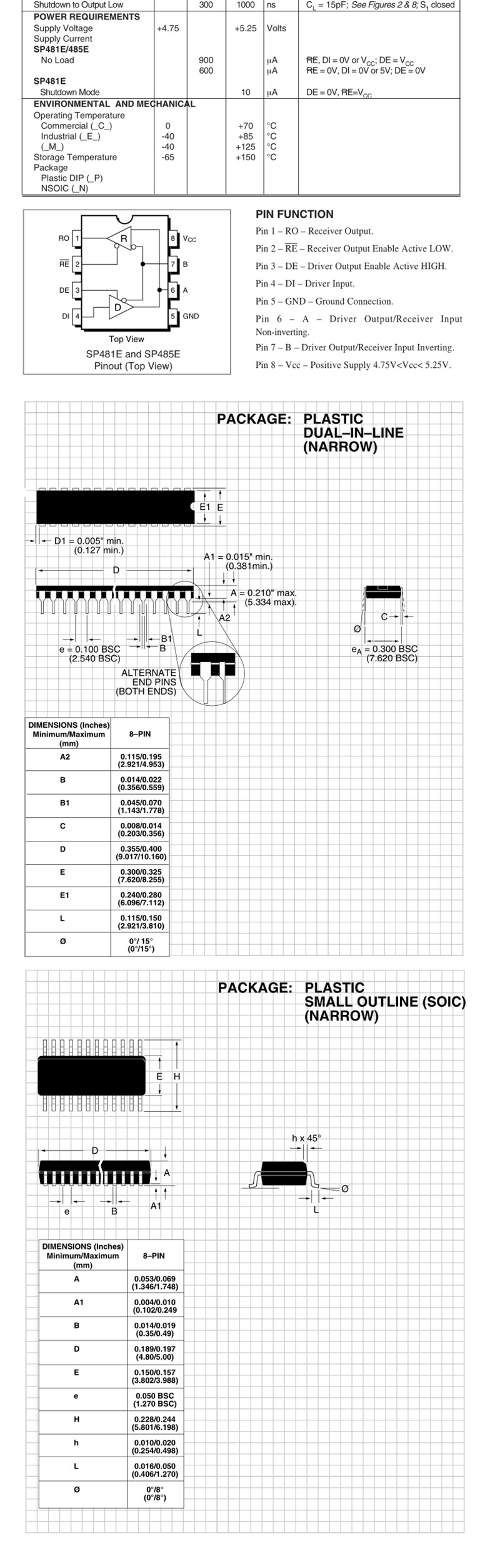 全新原装 SP485EEN-L/TR SOP-8 SP485EE 收发器RS485/RS422 贴片-阿里巴巴