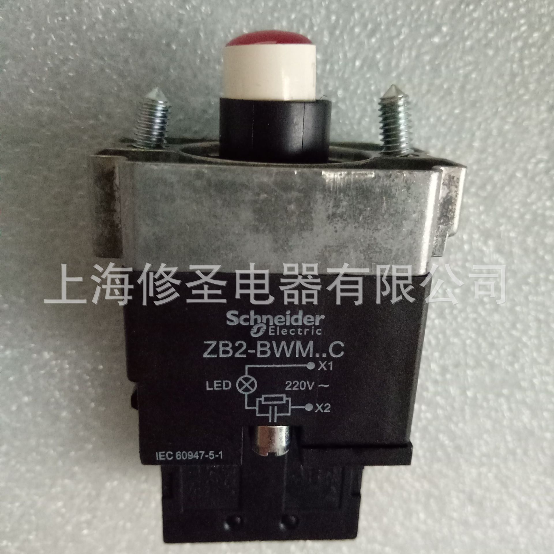 平头带灯按钮DC24V含LED灯AC220V正品施耐徳ZB2-BWM..C全系列优惠-阿里巴巴