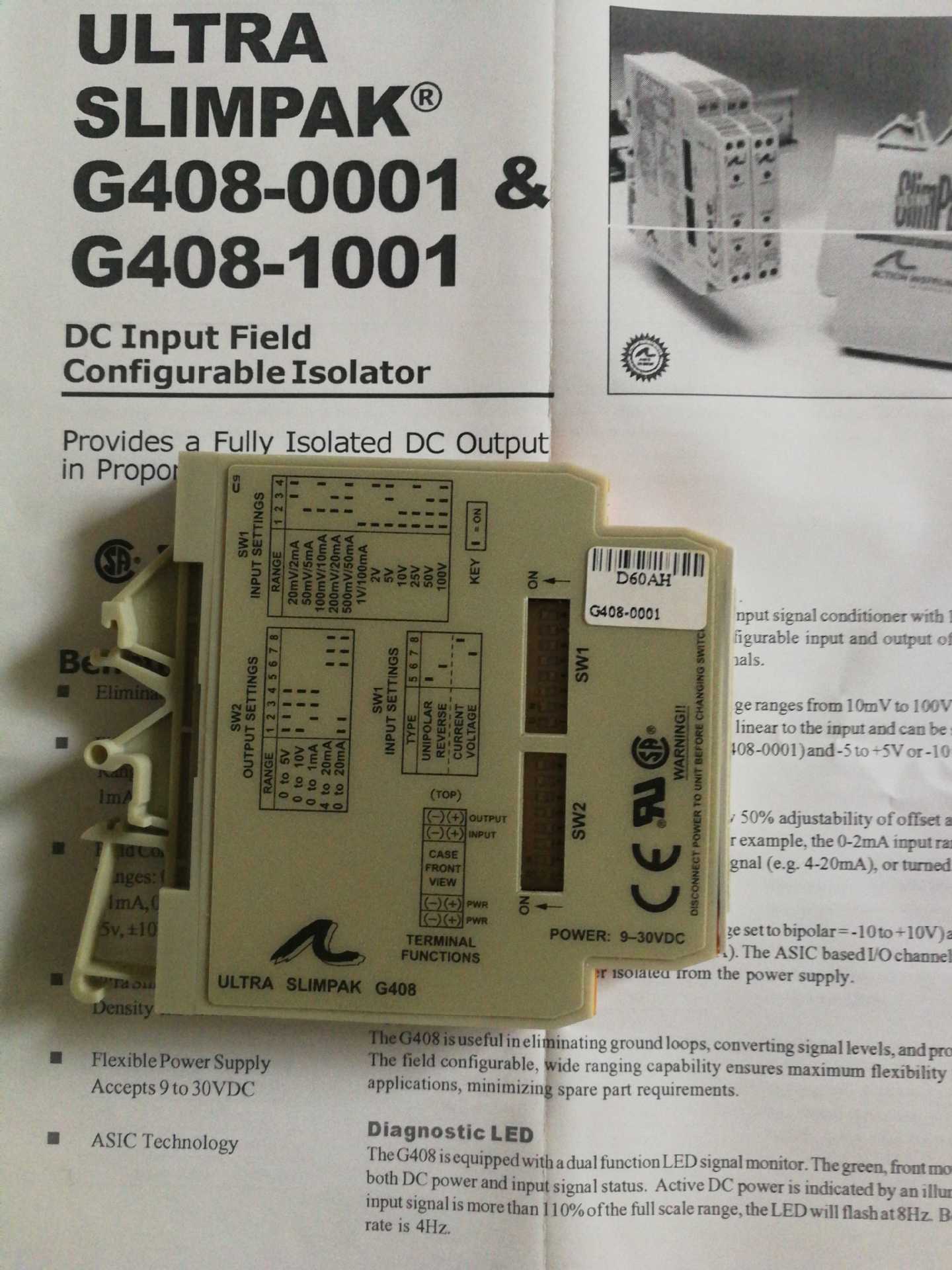 ULTRA SLIMPAK隔离器 转换器 G408-0001 现货-阿里巴巴
