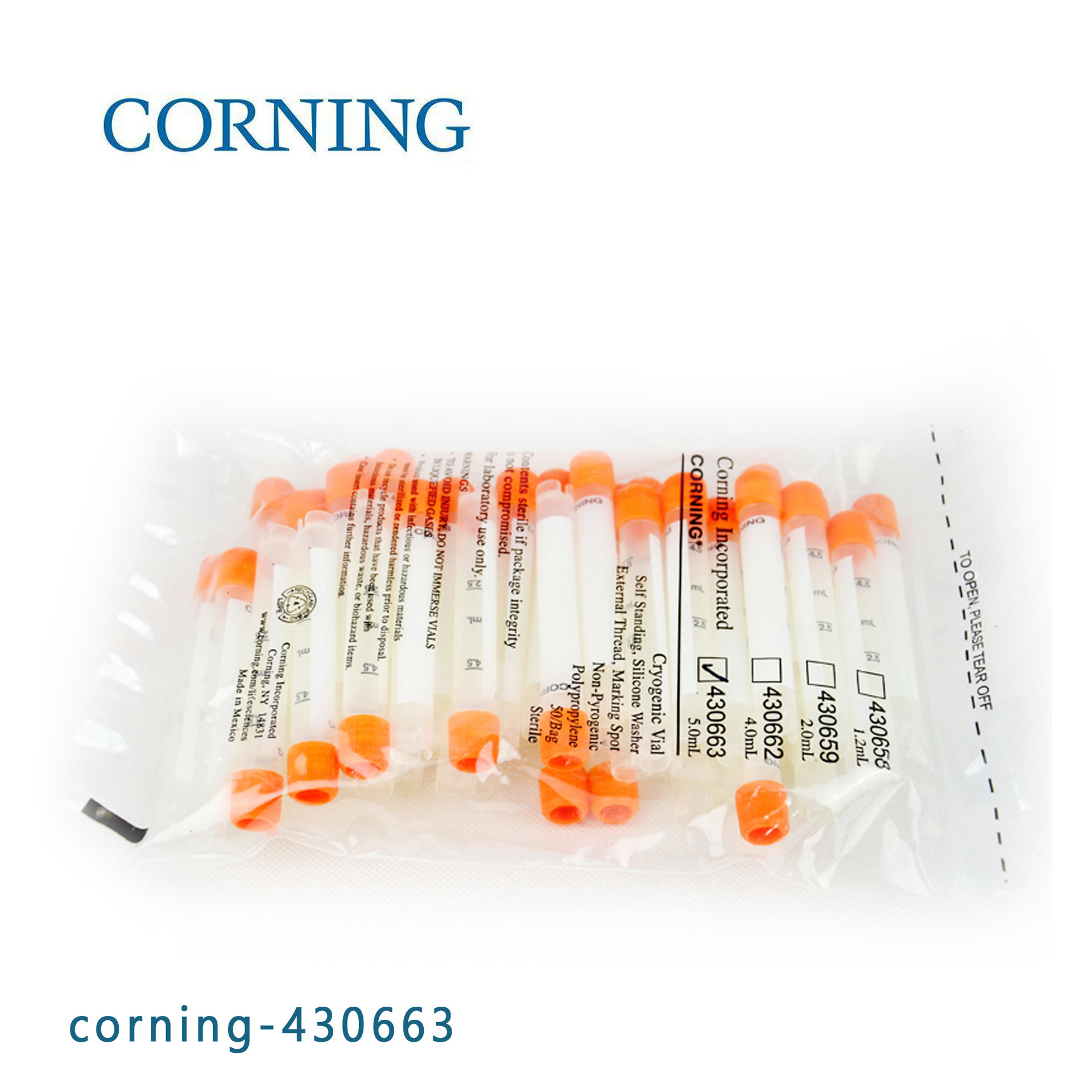 康宁Corning 430663 5.0ml可立外旋冻存管 50个/包，10包/箱-阿里巴巴