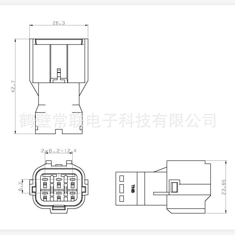 PP0492801 天海原装THBthb接插件 DJ7061-1.8-11总成 黑 100*8/X-阿里巴巴