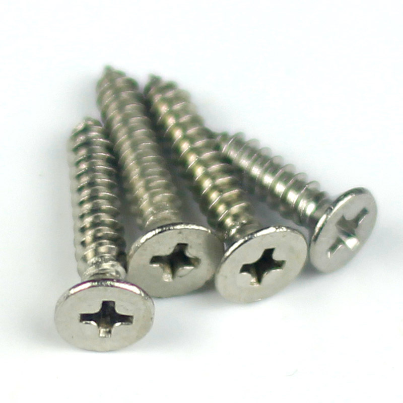 ST2.9 不锈钢304沉头自攻螺丝 平头十字自攻钉 木螺丝 GB846-85-阿里巴巴