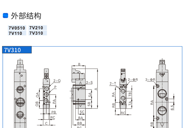 原装亚德客7V0510-M5电磁阀7V110-06气阀7V210-08 24V A/B050/200-阿里巴巴