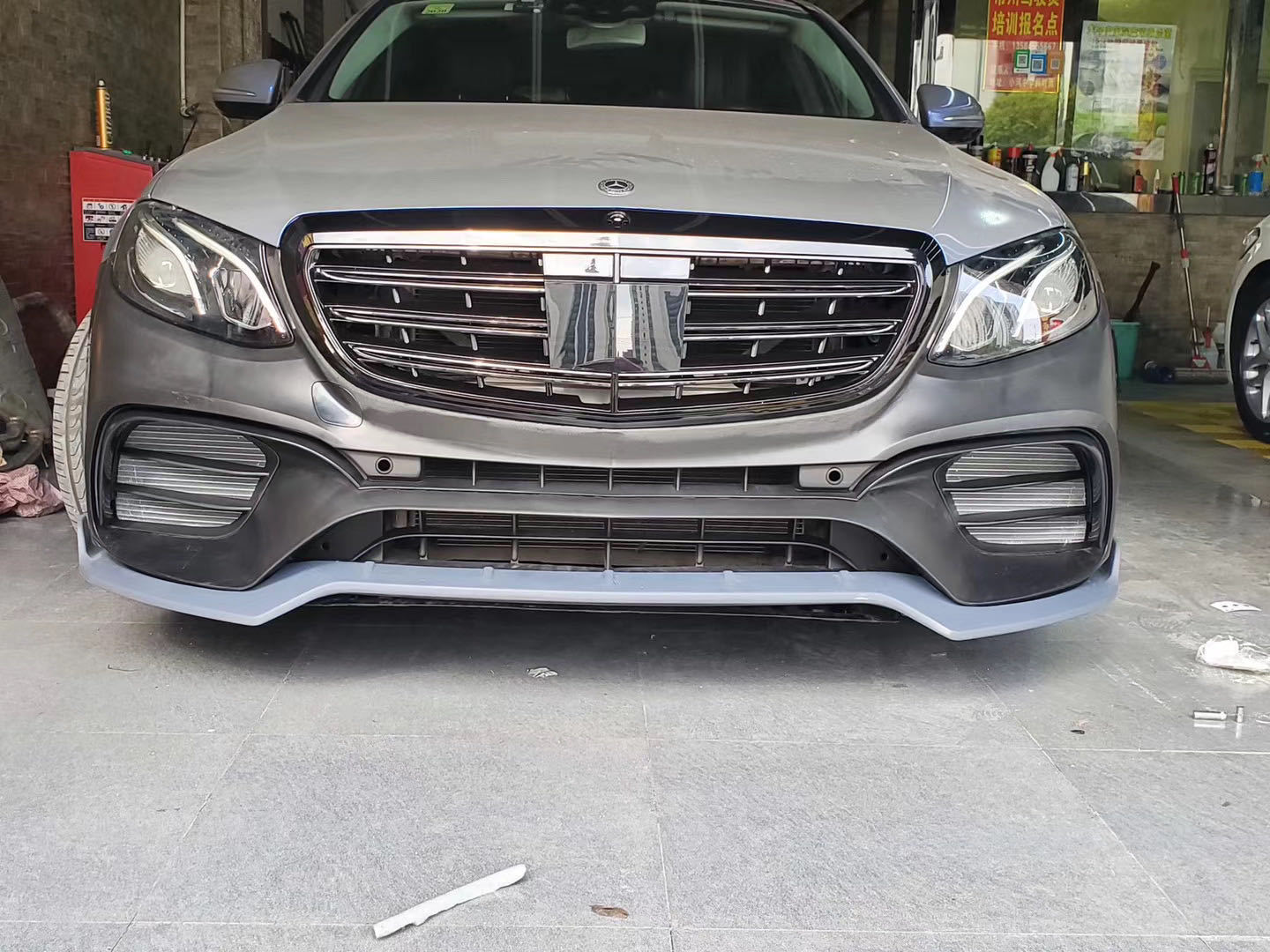 W213 E级 E200/E260/E300 行政版改装E63S AMG前杠大包围保险杠-阿里巴巴