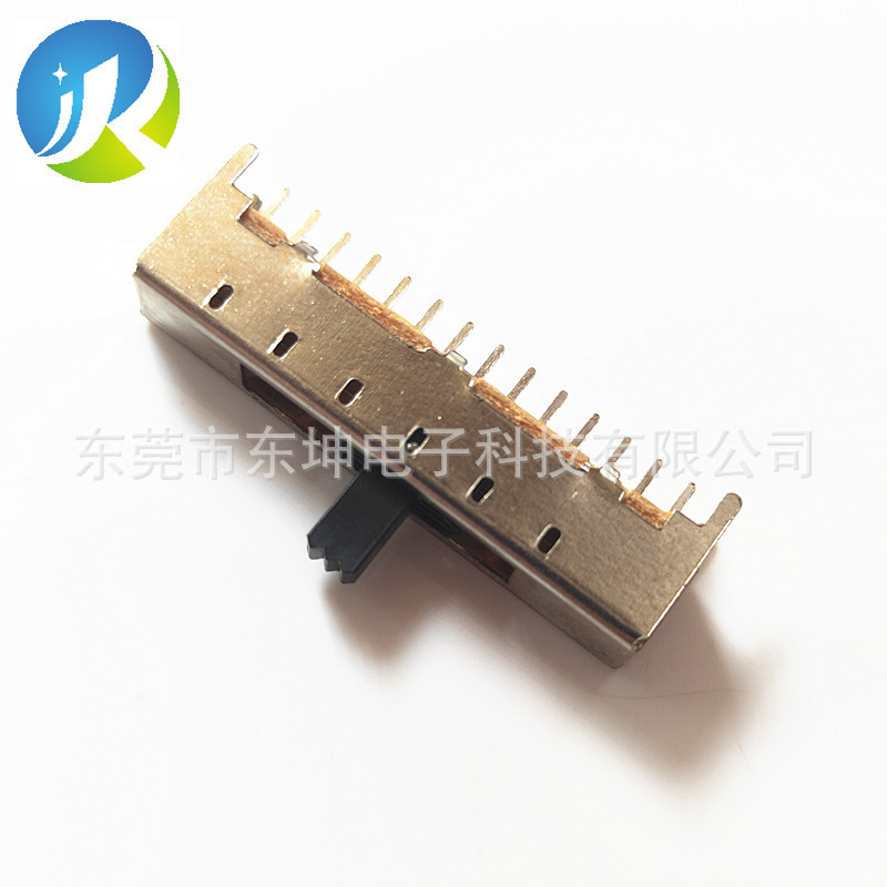 东坤开关拨动开关SS-18D01G5(1P8T)立式单排十四脚滑动玩具开关-阿里巴巴