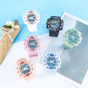 LASHIDA新款儿童夜光电子手表学生户外防水运动表多功能ins风手表-阿里巴巴