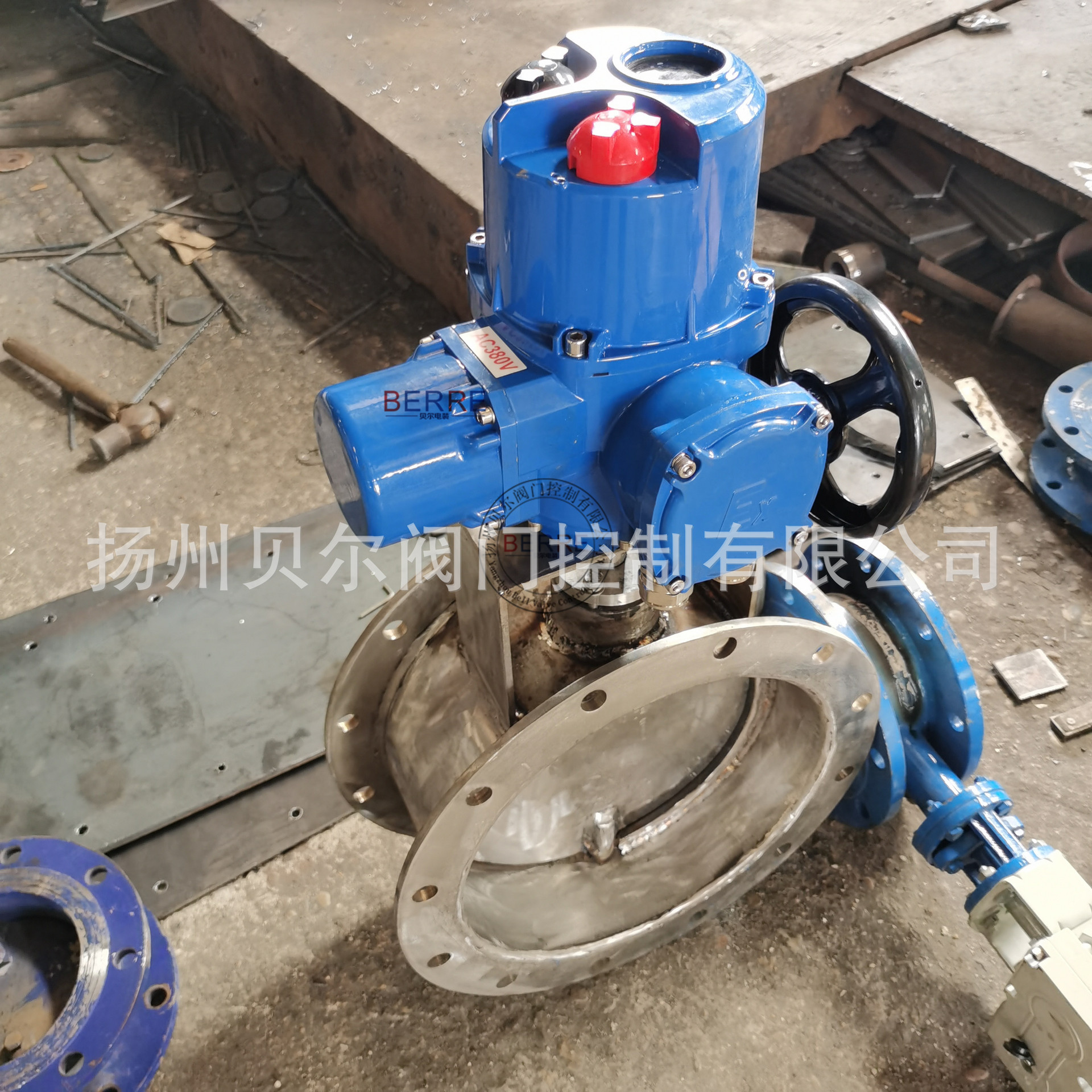 贝尔D941W-1P不锈钢电动调节风门可任意调节风门开度大小调节风量-阿里巴巴