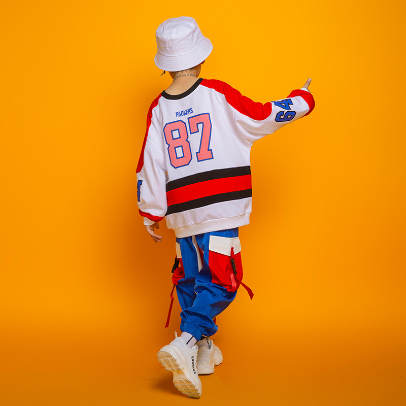 Children's Boy girls jazz street dance hip-hop suits rapper boys girls ...