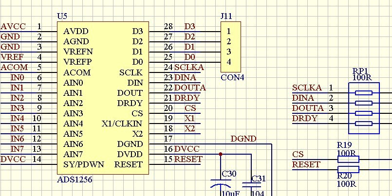 升级版ADS1256 24位ADC AD模块 高精度ADC采集 数据采集卡-阿里巴巴