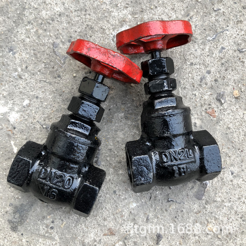 Z15T-10/16铸铁丝扣闸阀 质启阀门铜杆铜芯铁闸阀 螺纹连接开关阀-阿里巴巴