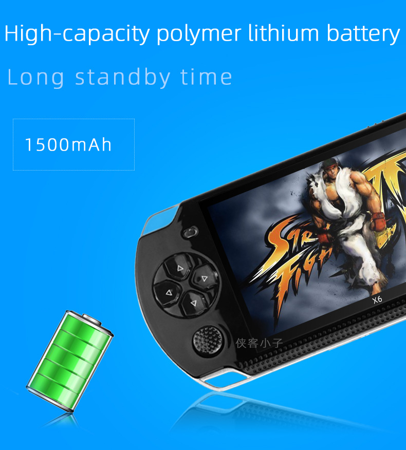 跨境PSP3000儿童掌上游戏机X6 4.3寸8G儿童复古nesFC掌机GBA街机-阿里巴巴