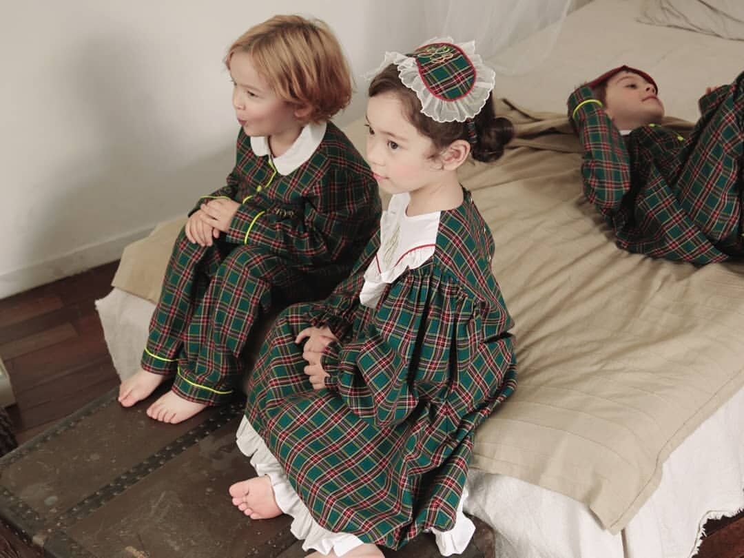 Ins children's clothes 2022 spring and autumn children's pajamas set ...