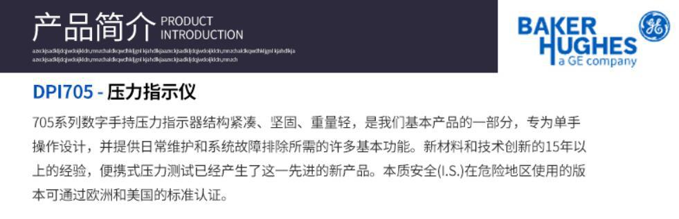 GE德鲁克dpi705数字压力表 DRUCK手持式2bar压力表 升级DPI705E-阿里巴巴