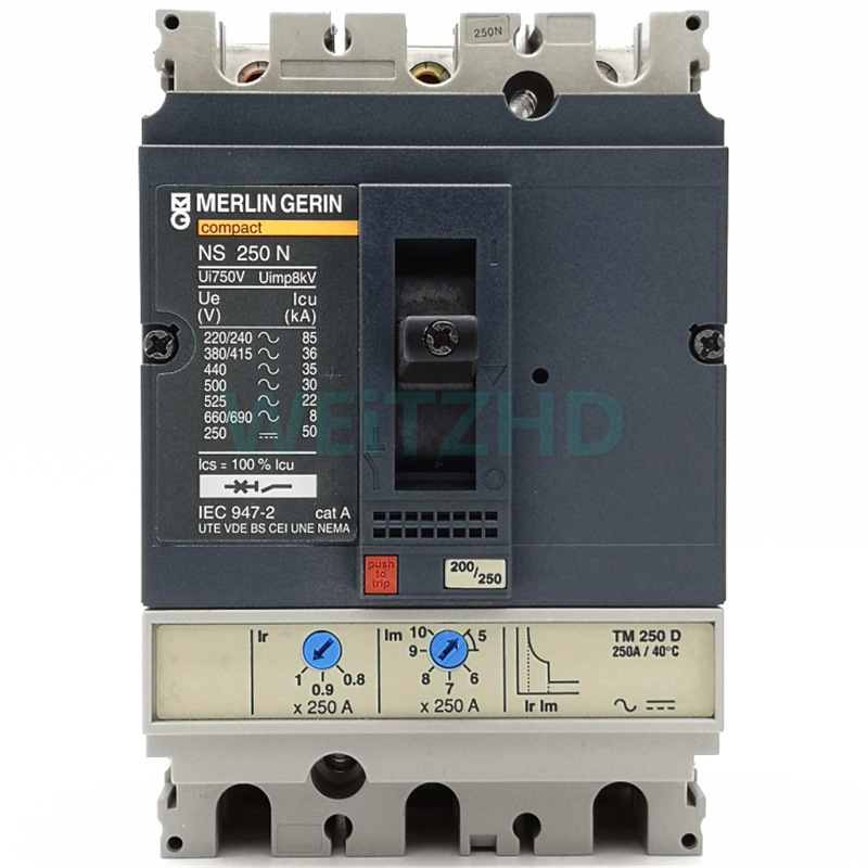 8年老店 梅兰日兰 NS250N compact NS250H 三相空气开关250A-阿里巴巴