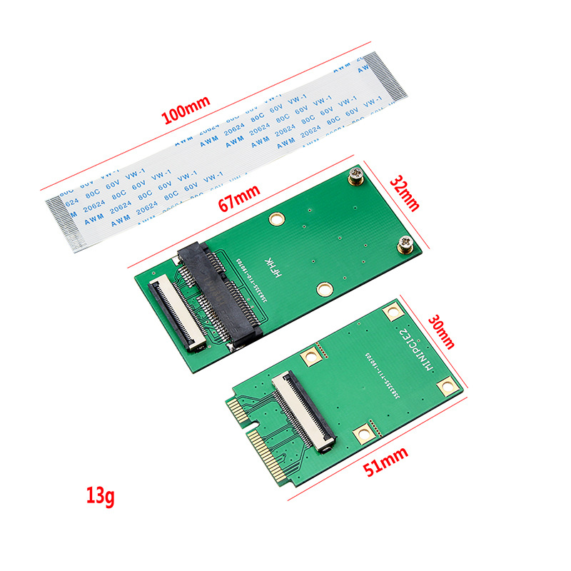 Mini PCIE WiFi无线网卡mSATA SSD SATA MINI PCIE SSD延长线-阿里巴巴