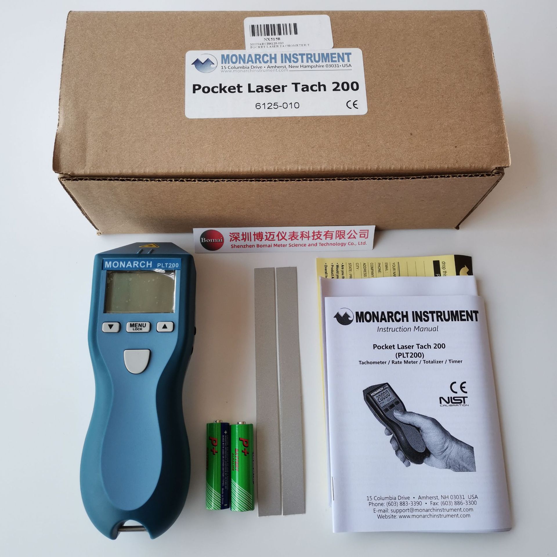 Monarch PLT200美国蒙那多非接触手持式高精度数字红外激光转速表-阿里巴巴