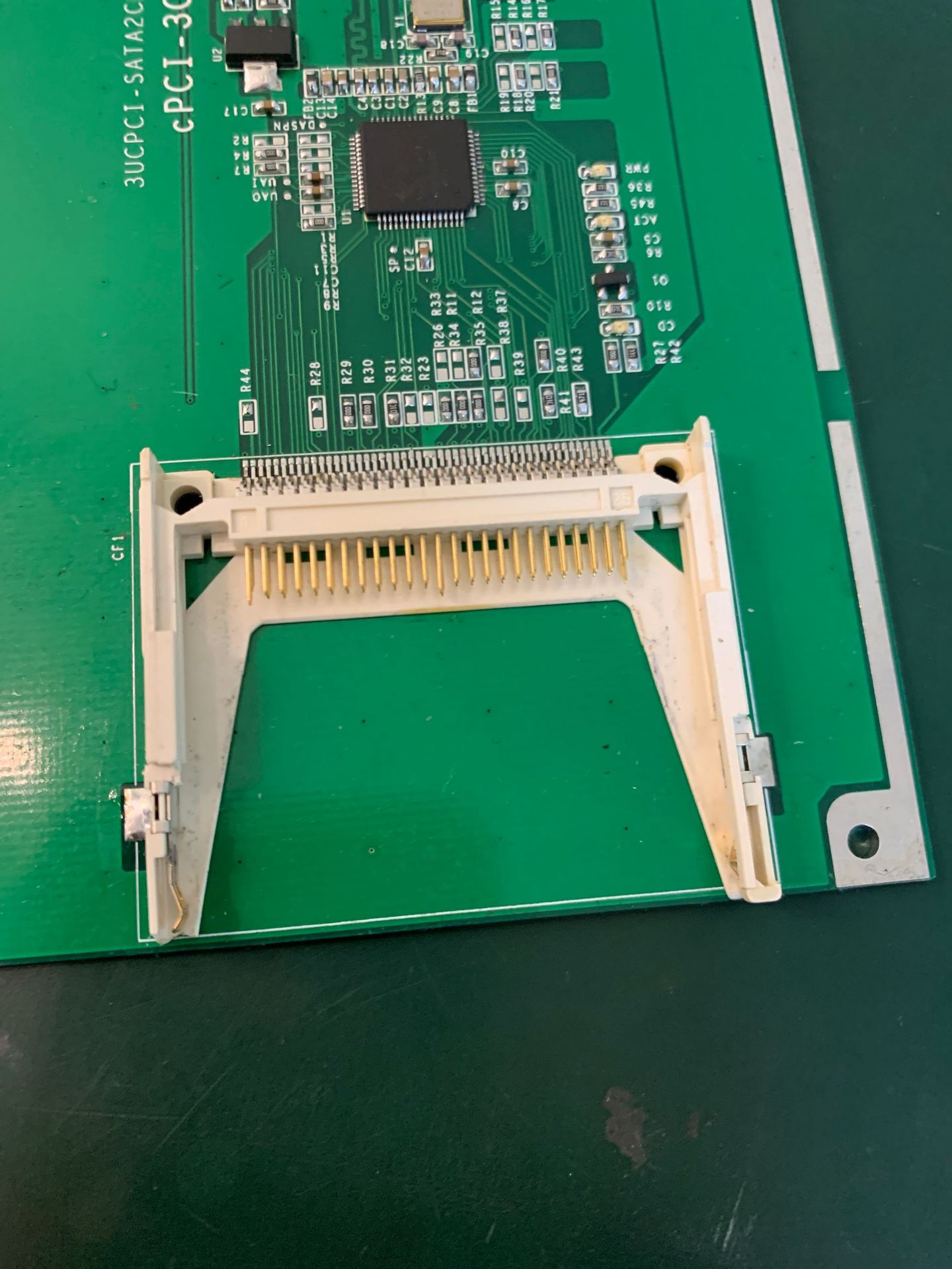 PROCONN 原装CF 50P卡座臂长38.5板上型正向可配推杆插槽存储卡-阿里巴巴