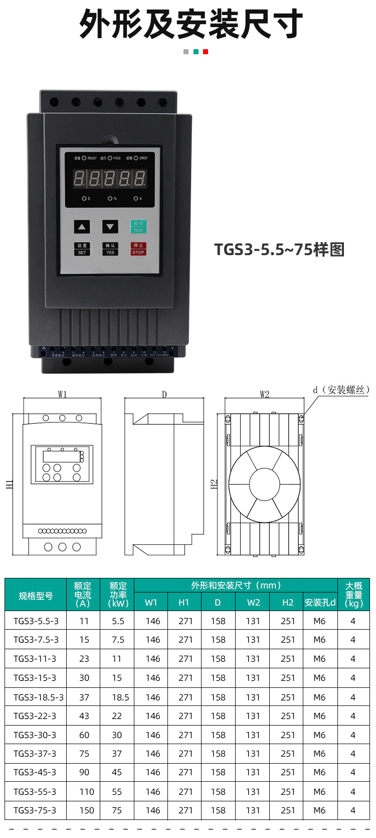 天正TGS3-电机旁路软启动器起动器22/37/45/75/115/160/185/200kw-阿里巴巴