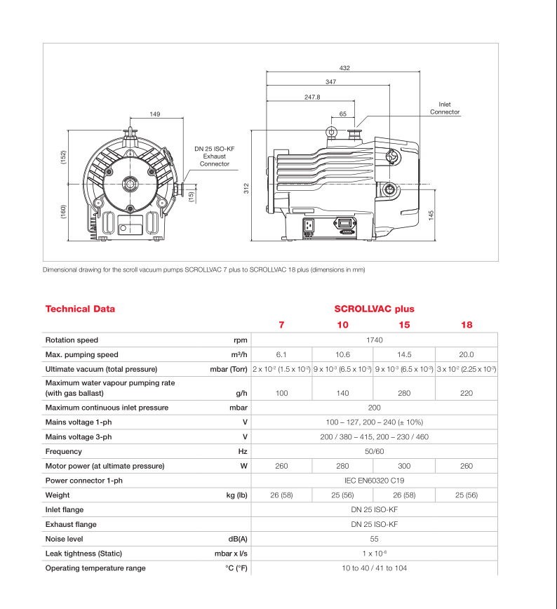莱宝真空泵SCROLLVAC 7plus 10plus 15plus 莱宝涡旋泵 干泵-阿里巴巴
