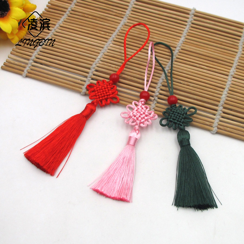 Line 7 6 Sets Of Fang Sheng Knot Wear Beads Tie Spike Small Bookmark U ...