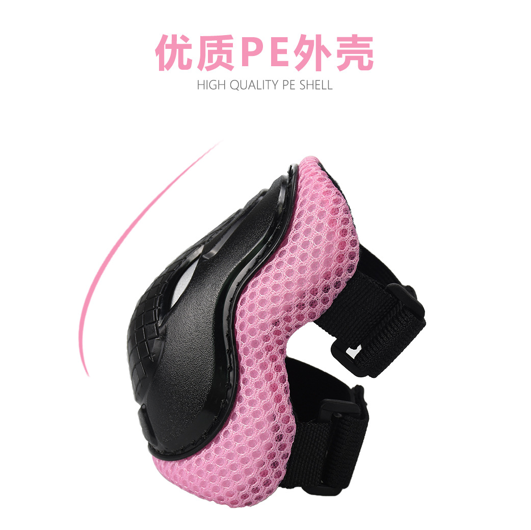 新款儿童轮滑滑板护具六件套厂家现货平衡车滑步车骑行护具牛头款-阿里巴巴