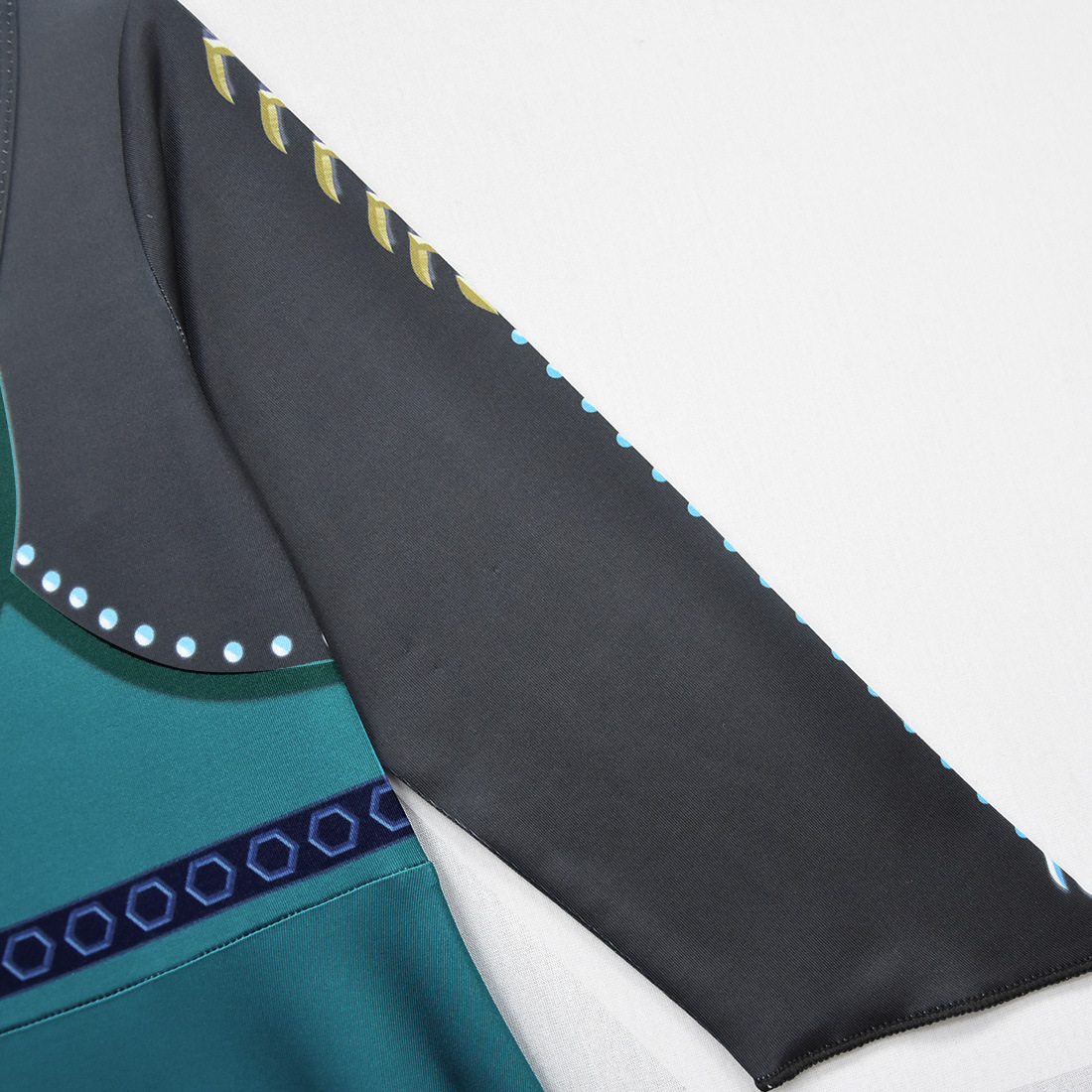 冰雪奇缘2cosplay安娜公主礼服女童万圣节表演服装长裙披风80262-阿里巴巴