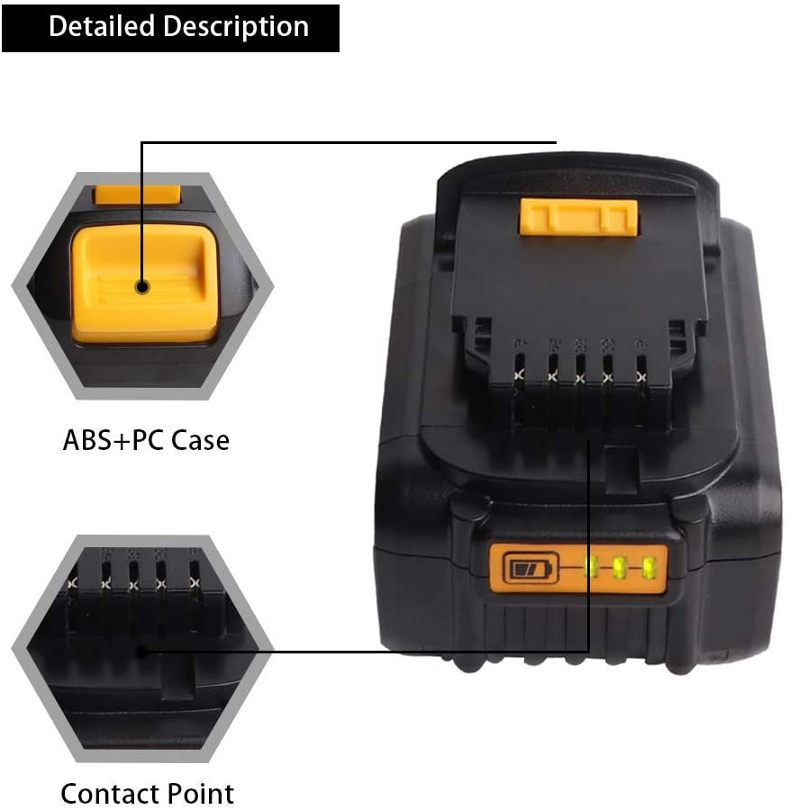 代替德伟电动工具20V锂电池DCB180 DCB200 DCB201 3-5AH 厂家-阿里巴巴