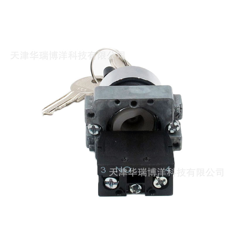 XB2BG21C二位带钥匙金属选择开关1常开ZB2BZ101C+ZB2BG2C-阿里巴巴