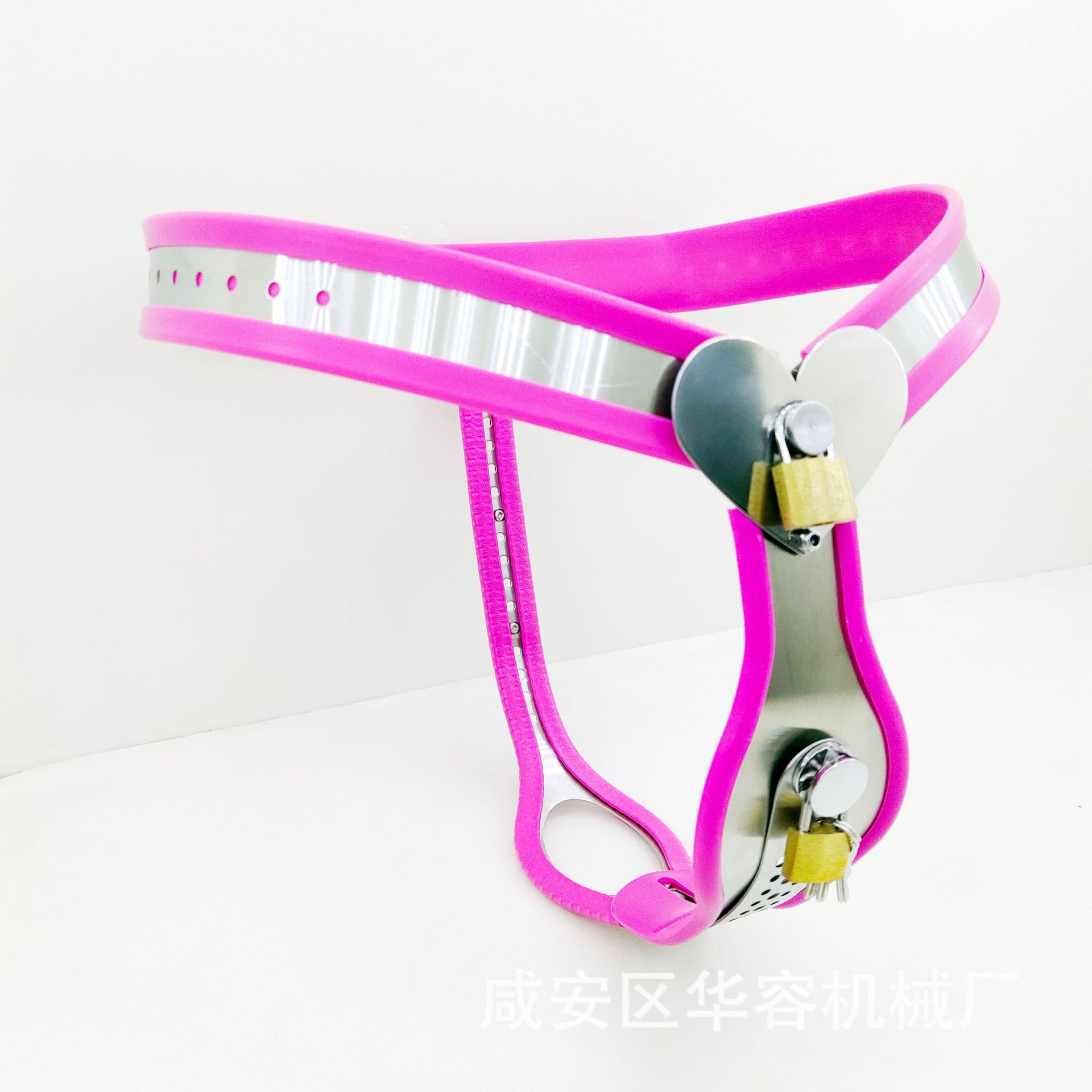 华蓉m调教用心形贞操锁不锈钢贞洁裤铁内裤单钢丝铁裤头 阿里巴巴