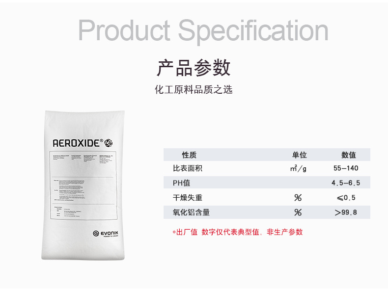 赢创Evonik 氧化铝 AEROXIDE Alu 65 带正电高纯度 气相法氧化铝-阿里巴巴