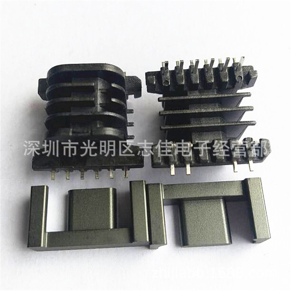 EE19多槽骨架四槽卧式4+6针L脚EE19变压器骨架超声波骨架-阿里巴巴