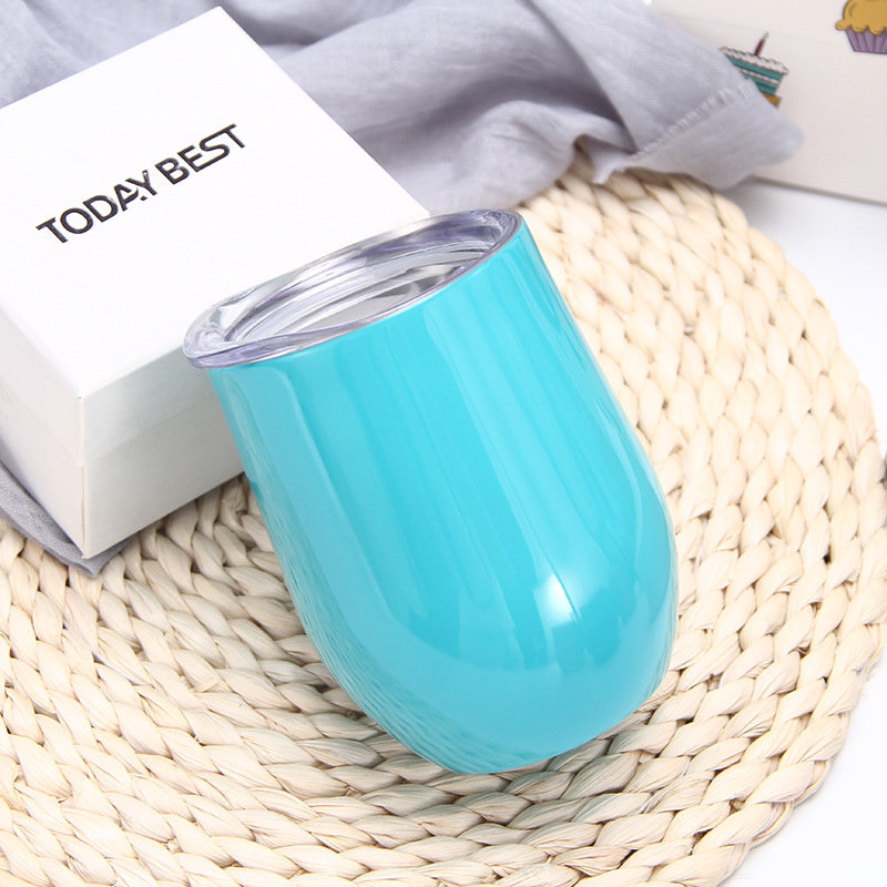 喷漆现货304不锈钢保温杯创意swigU型蛋壳杯家庭聚会红酒杯可定-阿里巴巴