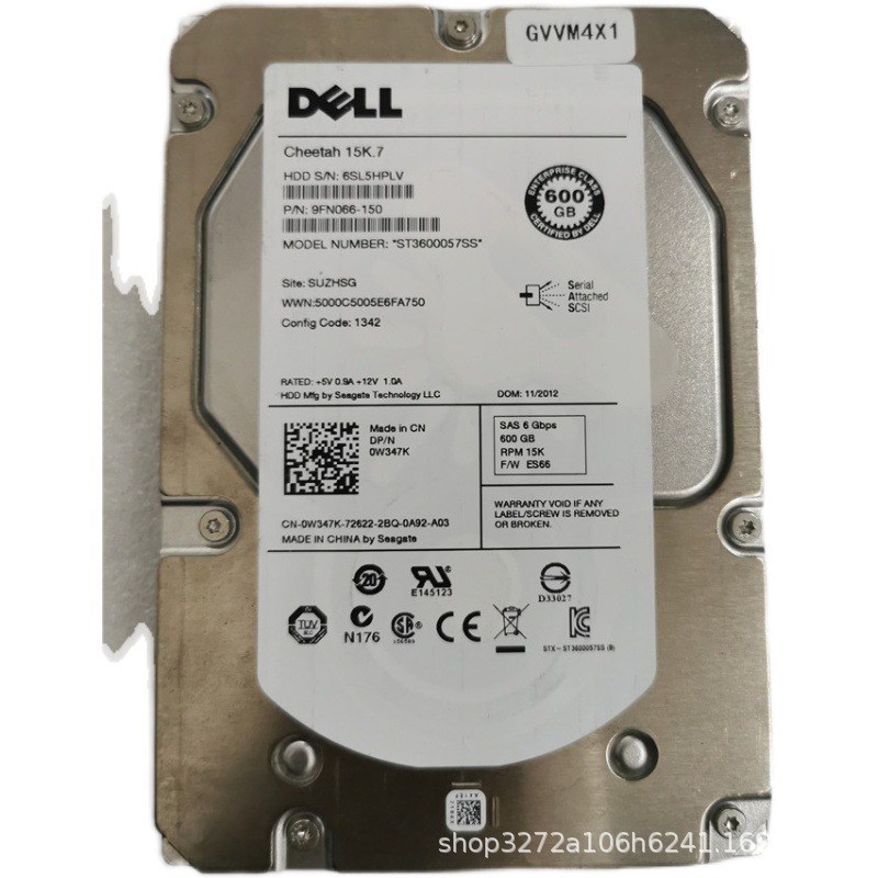 适用于希捷 ST3600057SS 600G 6Gb SAS 15K7 服务器硬盘 0W347K-阿里巴巴