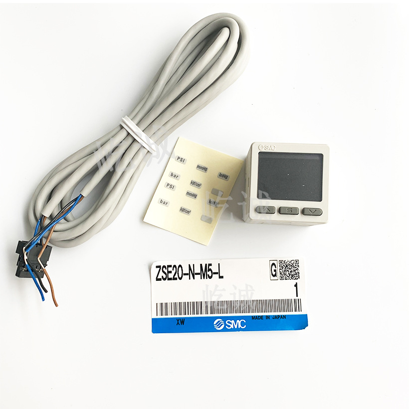 现货日本SMC压力表ZSE20-N-M5-L数字压力表混合压真空压用-阿里巴巴